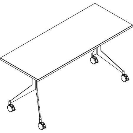 Groupe Lacasse Table, Fixed, Rect, Mobile, V-base, 60inx24inx29in ...