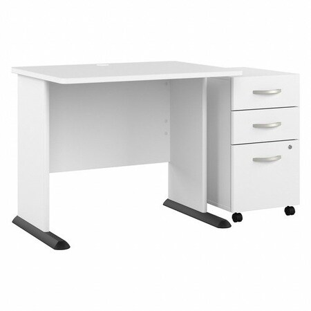 Bush Business Furniture Computer Desk, w/BBF Ped, 35.59inx26.8inx29 ...
