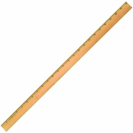 Charles Leonard RULER, OFFICE, 24in, METALEDGE LEO77324 | Zoro