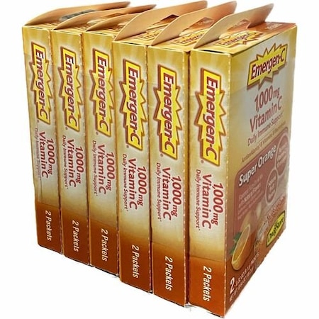 Alacer Emergen-C, Orange, Multi, 6PK ALA78002 | Zoro