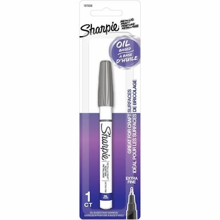 Newell Brands Sharpie Paint Marker, Oil-Based, Extra-Fine Point, Silver ...