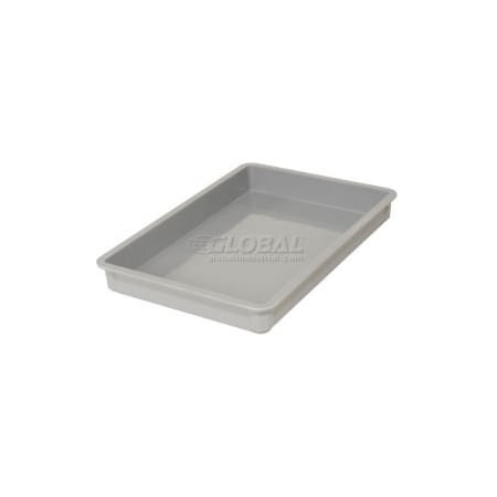 Mfg Tray Stackable Storage Tote, 25-3/4 in L x 17-3/4 in W x 3 in H ...