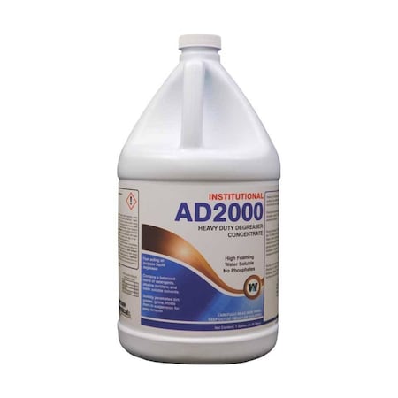 Warsaw Chemical Institutional AD 2000, 1-Gallon, 4PK 21330-0000004 | Zoro