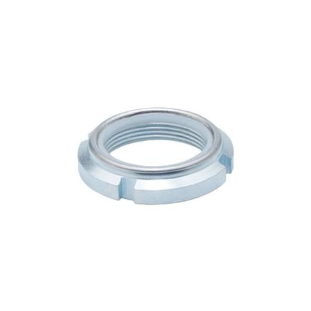 J.W. Winco Slotted Spanner Lock Nut, M15, Steel, Class 5, Passivated ...
