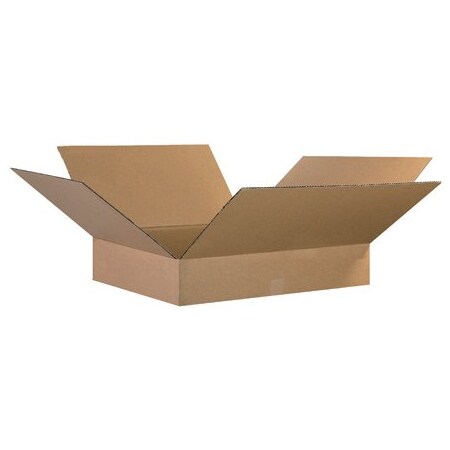 Bsc Preferred Flat Corrugated Boxes, 26 in Inside Lg, 17 in Inside W, 5 ...