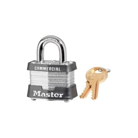 Master Lock Master Lock No 3KA Laminated Padlock 34 Shackle Keyed Alike ...