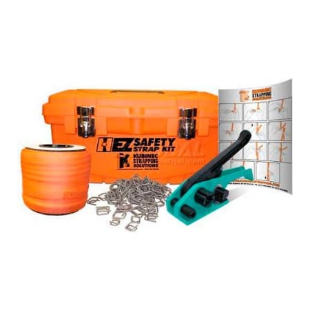 Kubinec Strapping Polyester Kit w/ Ratchet Tool/Buckles & Case, 250'L x ...