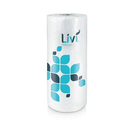 Solaris Livi VPG Kitchen Roll Towel White 2-Ply 9 in. X 11 in. 85 ...