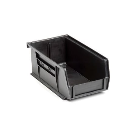 Quantum Storage Systems Hang & Stack Storage Bin, Plastic, Black, 24 PK ...