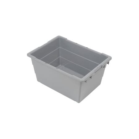 Quantum Storage Systems Cross Stack & Nest Storage Tub, 17-1/4 W, Gray ...