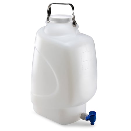 Globe Scientific Carboys, Rectangular with Spigot and Handle, HDPE ...