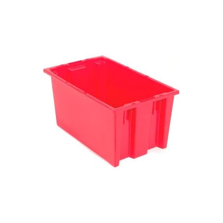 Quantum Storage Systems Stack & Nest Storage Container, Red, High ...