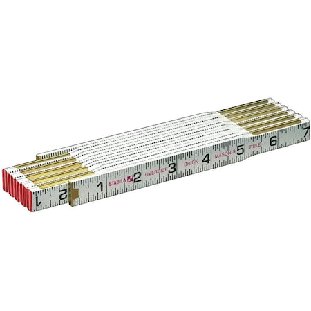 Stabila 80010 - 1/16ths Modular Scale Folding Ruler 80010-STABILA | Zoro