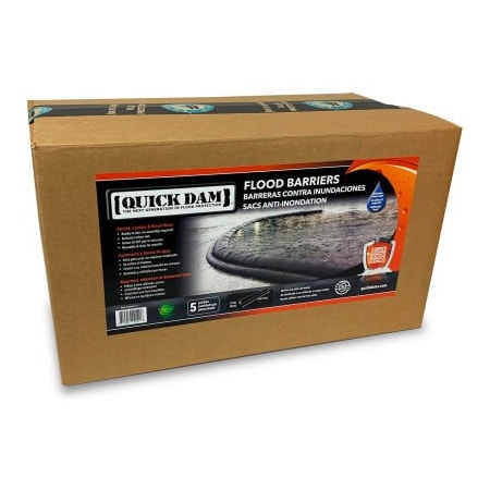 Absorbent Specialty Products Quick Dam Flood Barrier 17ft 5/Box QD617-5 ...