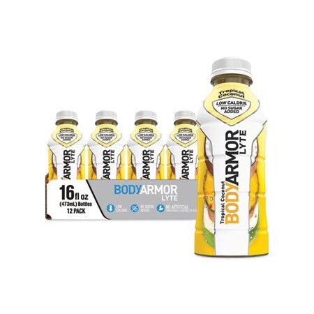 Coca-Cola LYTE Sports Drink, Tropical Coconut, 16 oz Bottle, 12PK ...