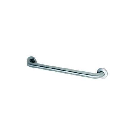Bobrick 1-1/2in Dia. Straight Satin Grab Bar - 12inW - B-6806x12 | Zoro