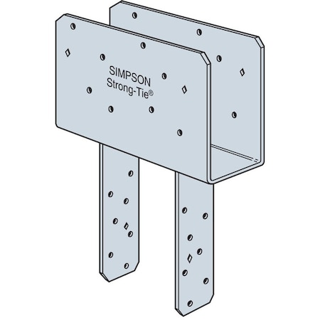 Simpson Strong-Tie Column Cap for 7in Beam, 6x Post w/ SDS Screws CCQ7 ...
