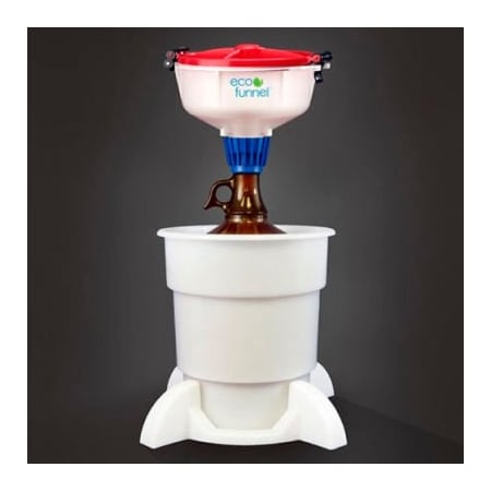 Eco Funnel 8in System, 4L Bottle & Secondary Container, Red Lid EF ...