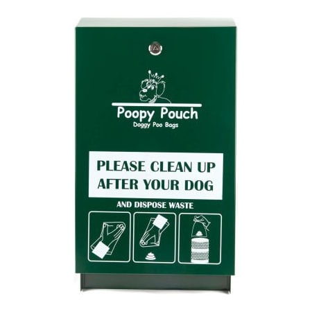 Crown Products Poopy Pouch Steel Pet Waste Bag Dispenser for Header ...