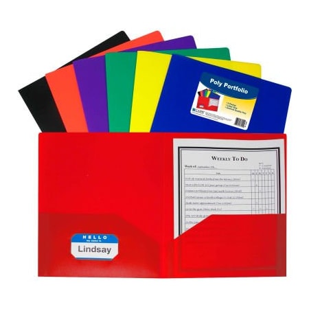 C-Line Products C-Line Products Two-Pocket Heavyweight Poly Portfolio ...