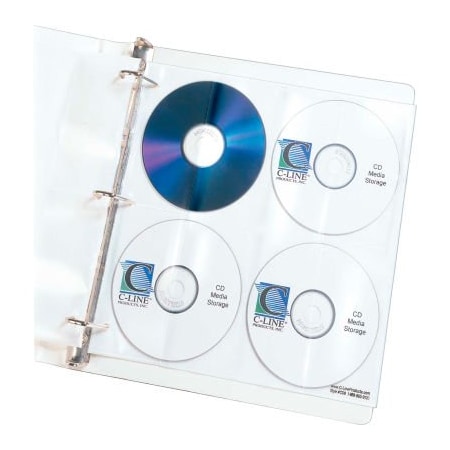 C-Line Products C-Line Products Deluxe CD Ring Binder Storage Pages ...