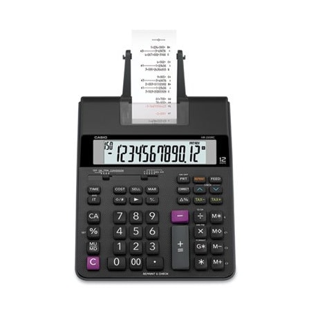Casio Casio, PRINTING CALCULATOR, 12-DIGIT, LCD HR200RC | Zoro