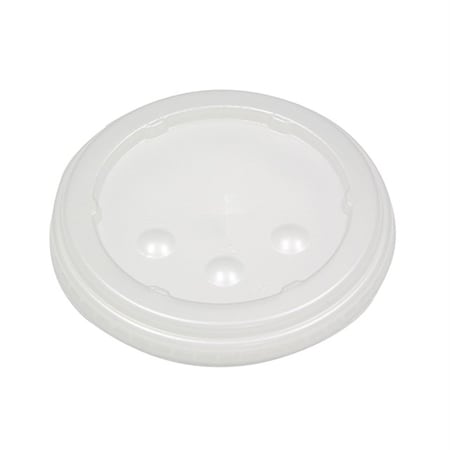 Pactiv Translucent Lid for Cold Drink Cup Flat X-Slot, 600PK DFL32 | Zoro