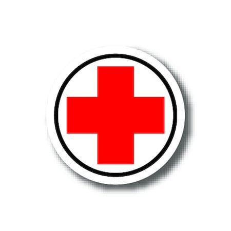 Ergomat 16in CIRCLE SIGNS - First Aid Cross DSV-SIGN 256 #3079 -UEN | Zoro