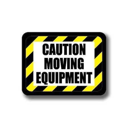 Ergomat 30in x 21in RECTANGLE SIGNS - CAUTION MOVING EQUIPMENT DSV-SIGN ...