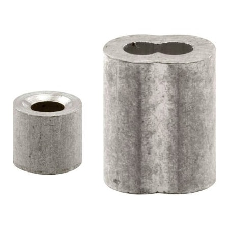 Prime-Line Prime-Line Ferrules and Stops, 1/8-Inch, Aluminum, Pack of 2 ...