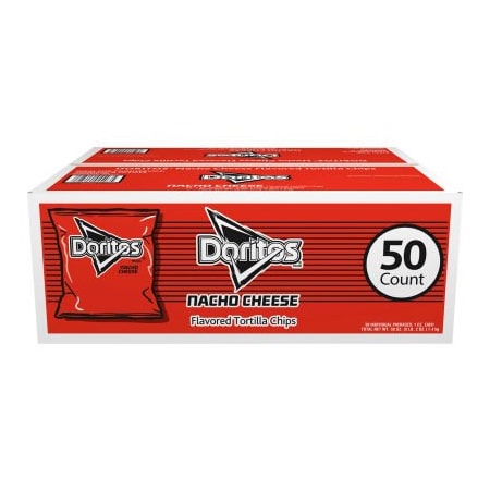 Green Rabbit Holdings DORITOS Nacho Cheese Tortilla Chips, 1 oz, 50 ...