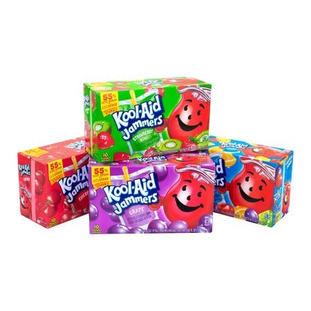 Green Rabbit Holdings KOOL-AID JAMMERS Juice Pouch Variety Pack, 6 oz ...