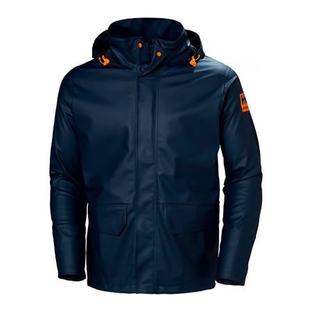 Helly Hansen Gale Rain Jacket, L, Navy 70282_590-L | Zoro