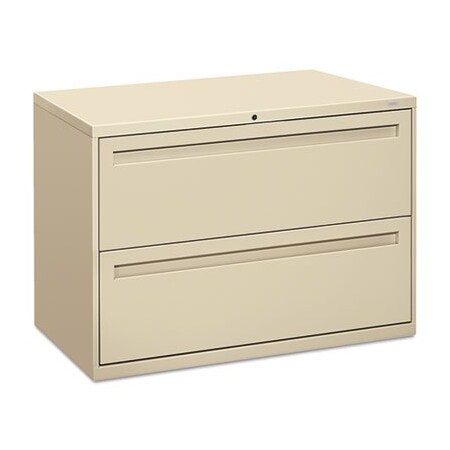 Hon HON, 700 SERIES TWO-DRAWER LATERAL FILE, 42W X 18D X 28H, PUTTY ...
