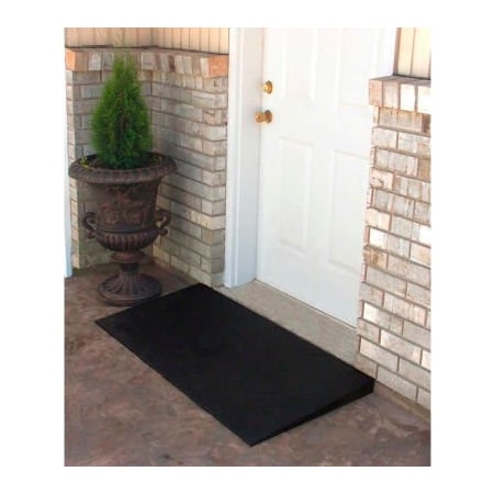 Ez-Access Transitions Rubber Mat Threshold Ramp - 24inL x 48inW - 850 ...
