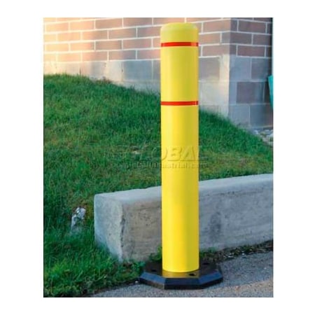 Innoplast Innoplast BollardGard Anywhere with 25 lb. Rubber Base, Red ...