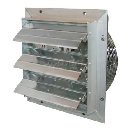 J & D Manufacturing J&D Manufacturing 24in ES Shutter Fan, 1/2 HP ...