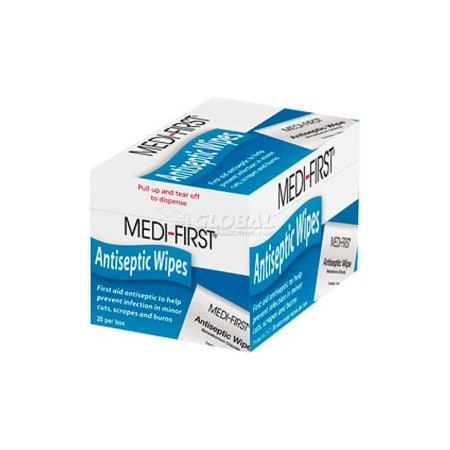 Medique Antiseptic Wipes, Extra Large, 20 Wipes Per Box 21471 | Zoro