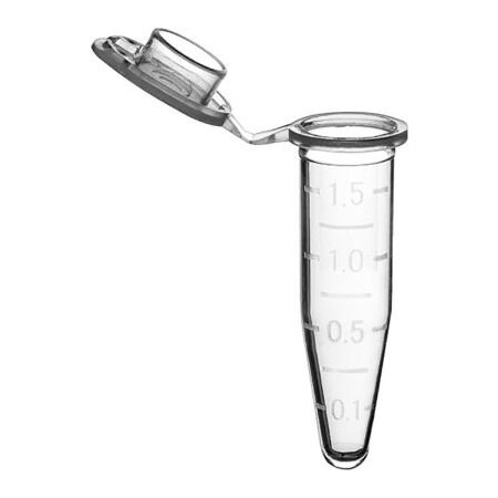 Mtc Bio MTC Bio Microcentrifuge Tubes with Cap, Sterile, 1.5 ml, Clear ...