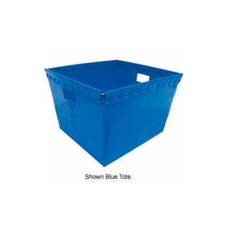 Global Equipment Corrugated & Nestable Storage Tote, 21 in L x 19 in W ...