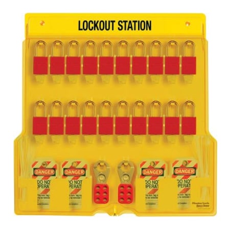 Master Lock Master Lock 20 Padlock Station With Cover, 1484BP1106 | Zoro