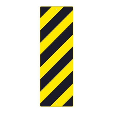 National Marker Co NMC Traffic Sign, Right Stripe Yellow Object Marker ...