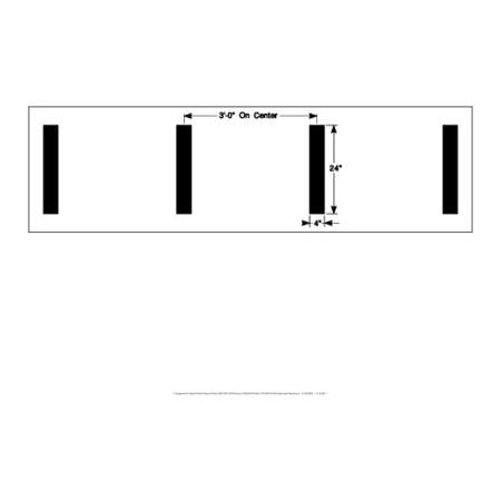 Newstripe. Newstripe NCAA Hash Mark Football Field Stencil, 1/8in Thick ...