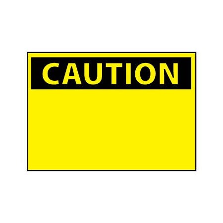National Marker Co Machine Labels - Caution Blank with Header Only C1AP ...
