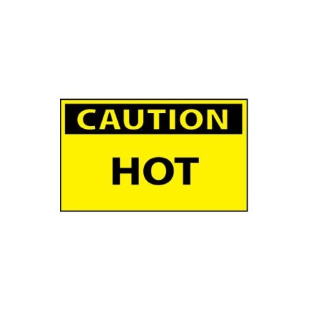 National Marker Co Machine Labels - Caution Hot C35AP | Zoro