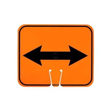 National Marker Co Cone Sign - Double Arrow CS3 | Zoro