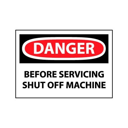 National Marker Co Machine Labels - Danger Before Servicing Shut Off ...