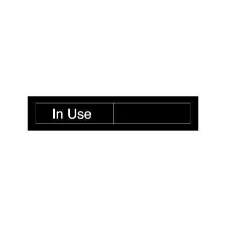 National Marker Co Engraved Occupancy Sign - In Use Vacant - Black ...