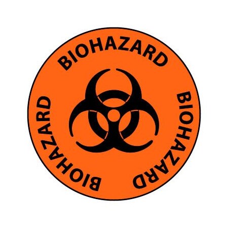 National Marker Co Walk On Floor Sign - Biohazard WFS2 | Zoro