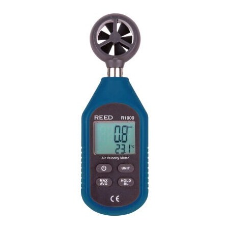 Gec Reed Instruments Compact Air Velocity Meter R1900 | Zoro